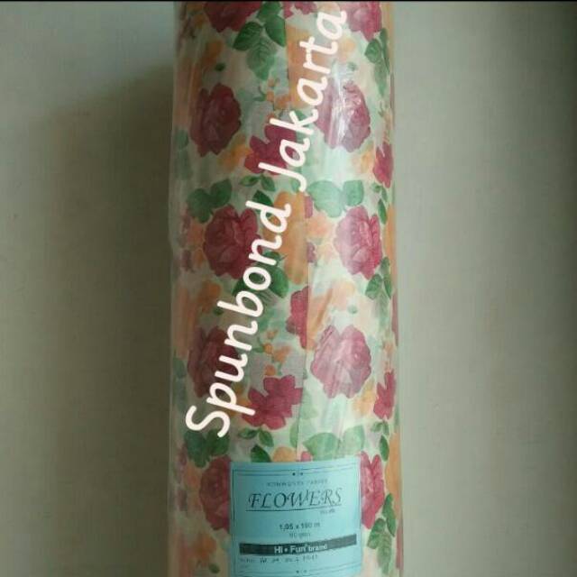 Jual Kain tissue Motif Meteran Spunbond Motif Flowers No.02 | Shopee ...