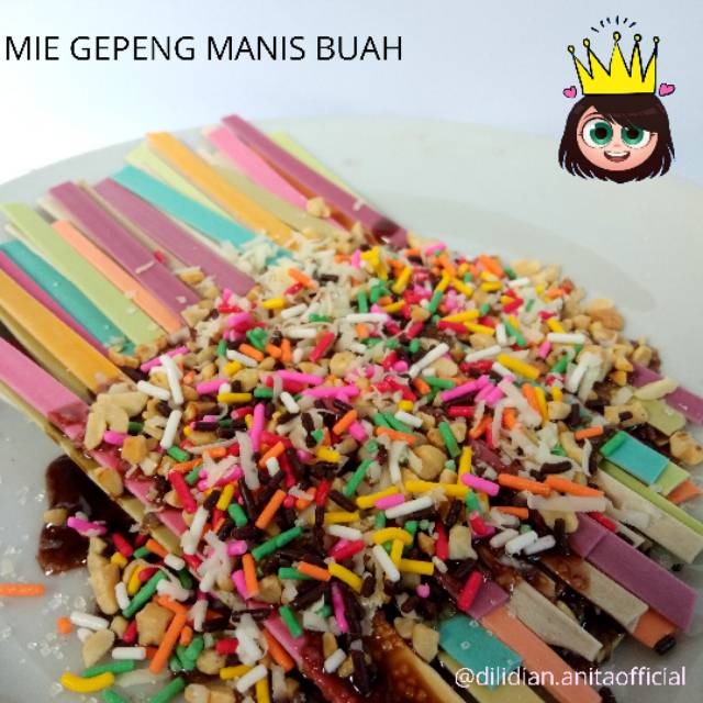 Jual Mie gepeng manis buah/mie gepeng pedas/mie lidi murah/mie lidi ...