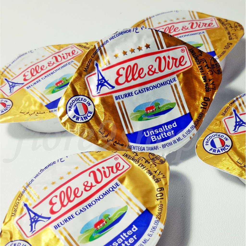 Jual TIDAK BISA COD - Elle & Vire Unsalted Butter Isi 10Pcs (Sertakan ...