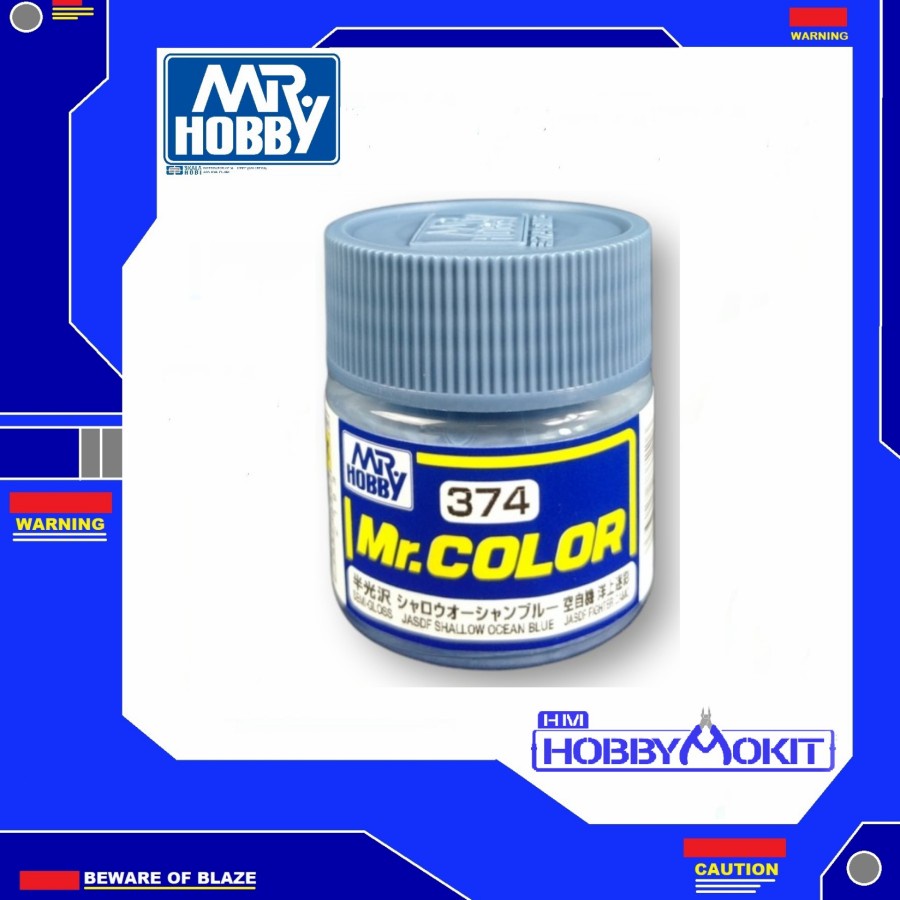 Jual C374 JASDF SHALLOW OCEAN BLUE - MR HOBBY GSI CREOS - MR COLOR | Shopee Indonesia