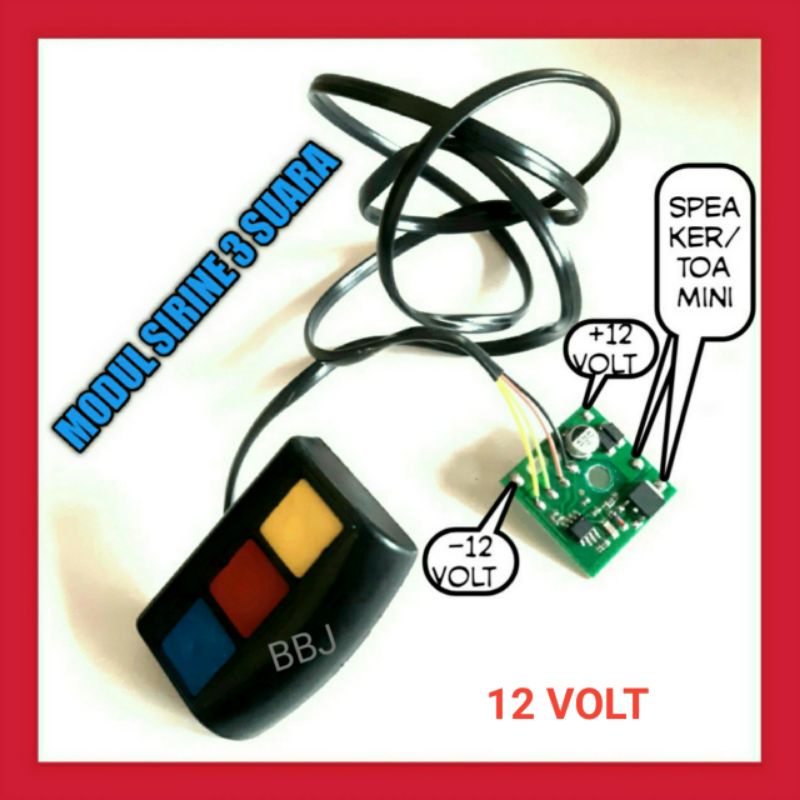 Jual MODUL SIRINE MESIN SIRINE KOMPONEN SIRINE KIT SIRINE DALEMAN SIRINE 3 SUARA SIRINE PATWAL ...