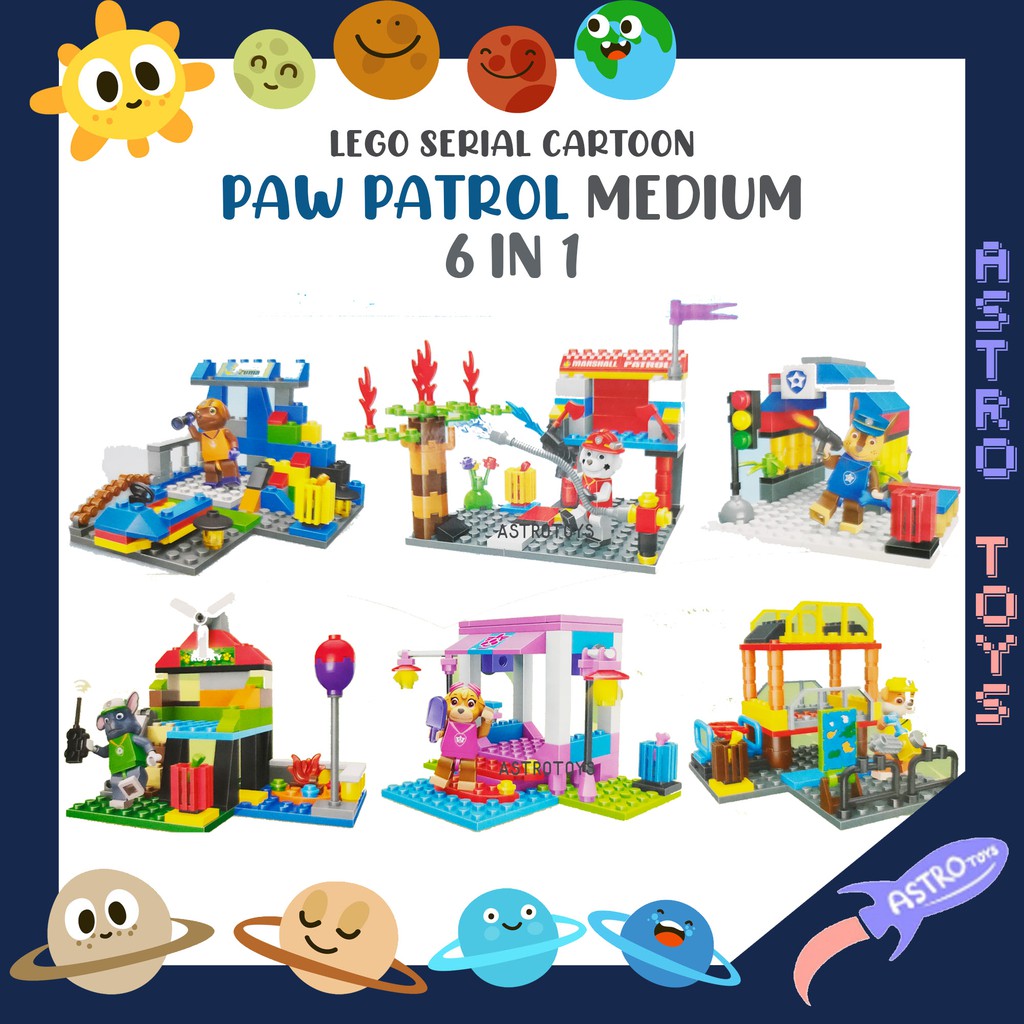Jual Mainan Lego Paw Patrol Kendaraan dan Bangunan - Medium Large ...