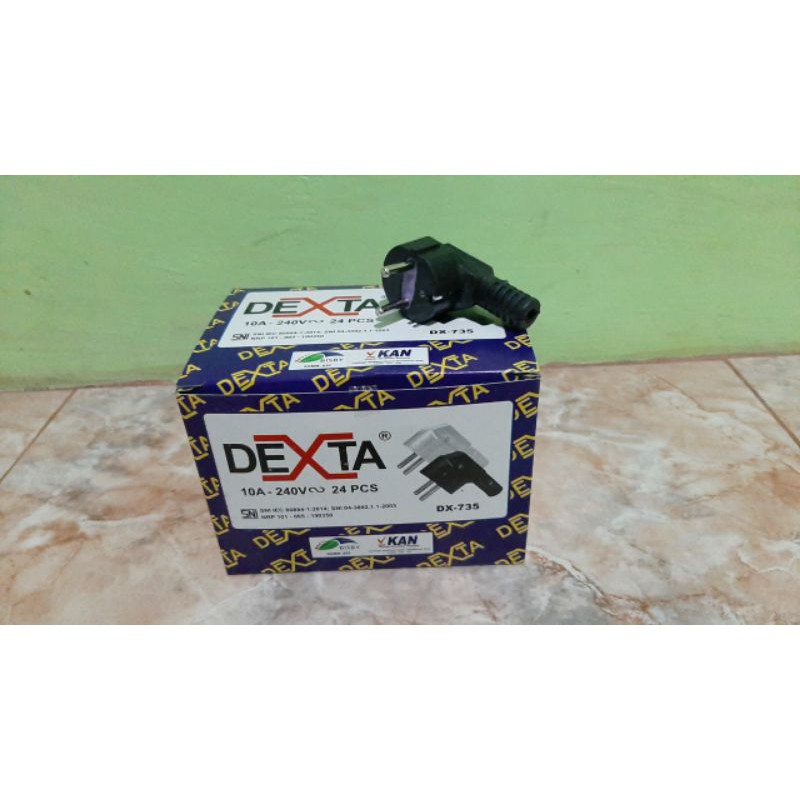 Jual Steker Colokan Listrik L Arde Bengkok Hitam DEXTA DX-638L | Shopee ...