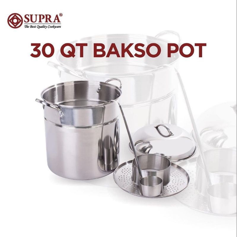 Jual panci bakso dandang bakso / bakso pot 30 qt supra | Shopee Indonesia