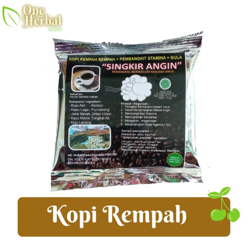 Jual Singkir Angin Kopi Rempah Meningkatkan Stamina (1 sachet) | Shopee ...