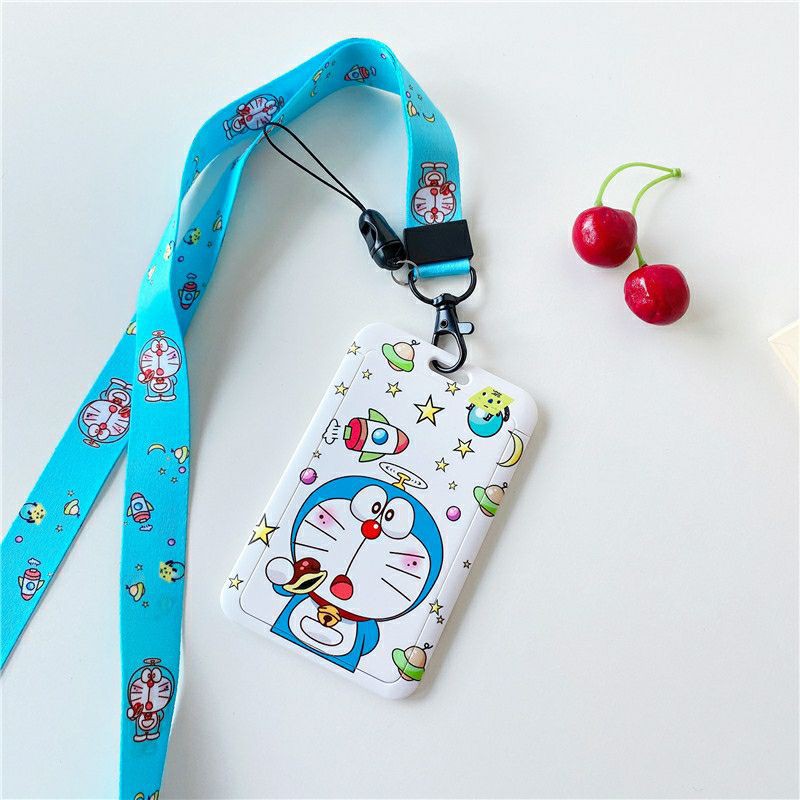 Jual Name tag id card tempat kartu kalung gantung doraemon | Shopee ...