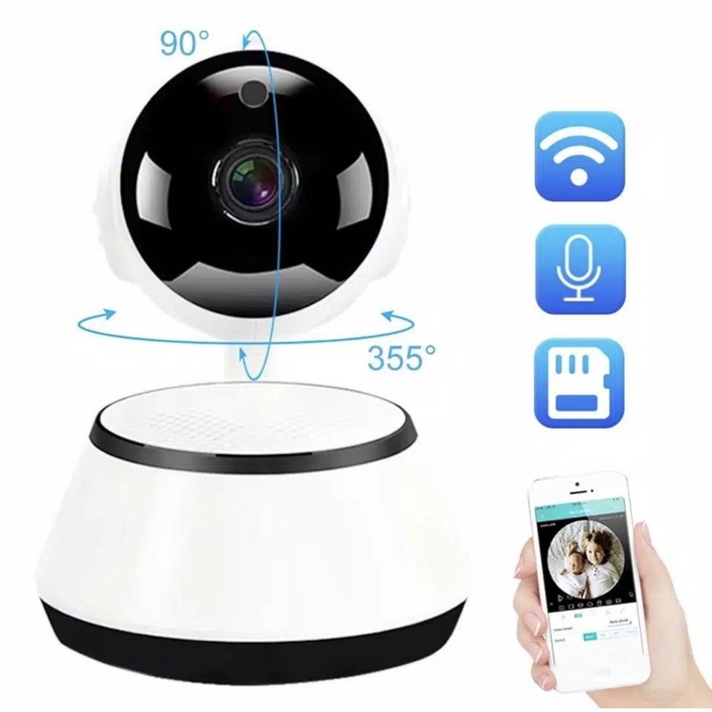 Jual IP Camera WIFI CCTV V380 smart wifi camera | Shopee Indonesia