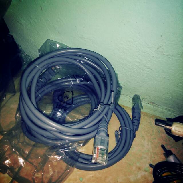 Jual Kabel lan 1.5 m seken pin 8 support poe kualitas seperti Baru ...