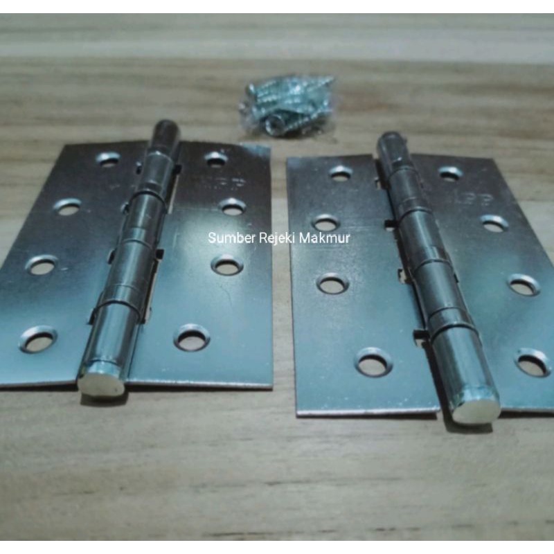 Jual Engsel 4" Inc Engsel Pintu 10 cm (Isi 2 buah + Sekrup) HPP ...