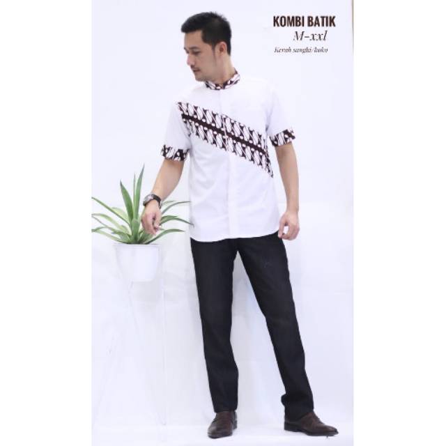 Jual Koko batik. Hem batik. Kemeja batik. Baju koko | Shopee Indonesia