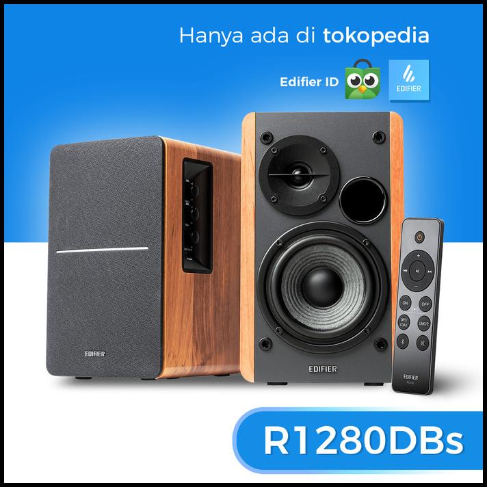 Jual Edifier R1280Dbs Powered Bluetooth 5.0 Speakers - Brown/Coklat ...