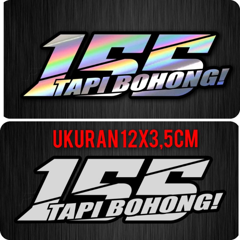 Jual stiker cutting 155 tapi bohong stiker 155 tapi boong | Shopee ...