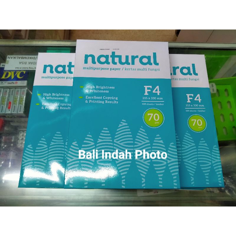 Jual (Rim) Kertas HVS Natural F4/A4 70gsm | Shopee Indonesia