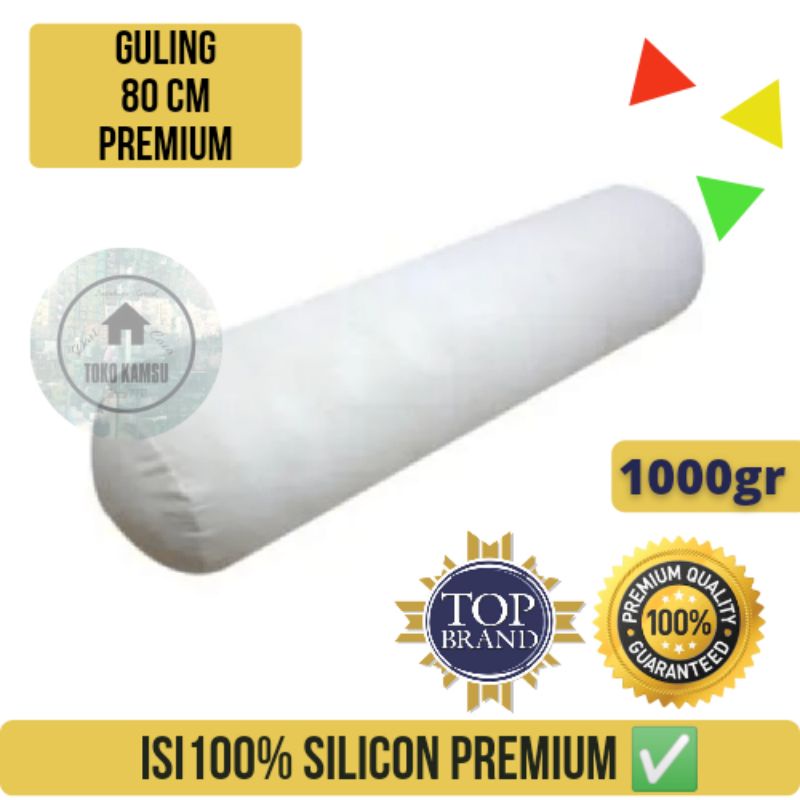 Jual Guling Silicon isi 900gr Panjang 80cm Putih Polos / Guling Hotel ...