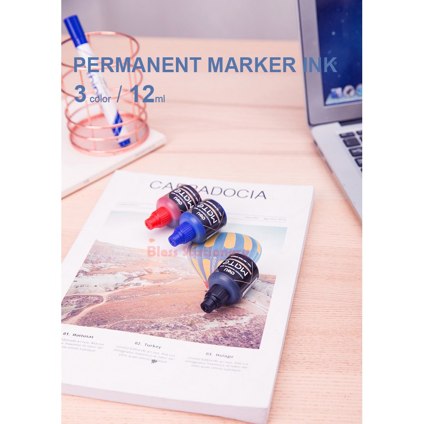 Jual Deli isi tinta spidol permanen isi ulang tinta permanent marker ...