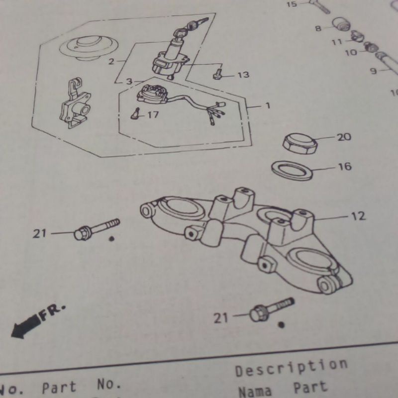 Jual Baut segitiga depan shock depan honda Tiger lawas lama mega pro gl pro original | Shopee ...