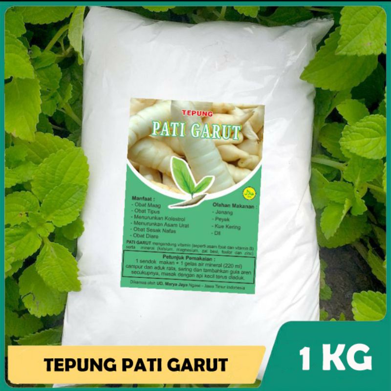 Jual Tepung Pati Garut Asli 1kg Herbal untuk Maag dan Asam Lambung ...