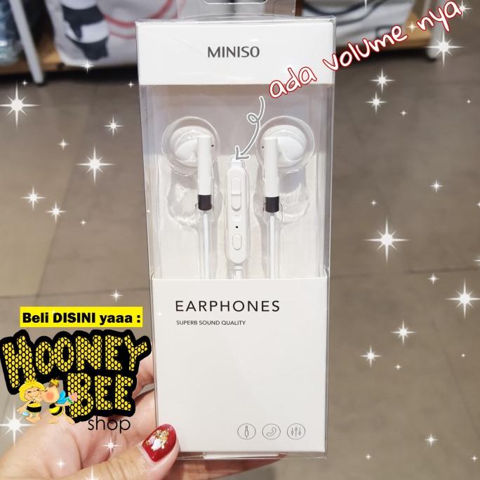 Jual Original Miniso - Fashion Earphone Metallic Hi Fi With Mic Miniso ...