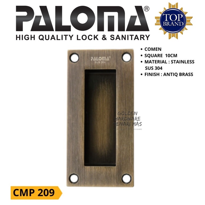 Jual PALOMA CMP 209 COMEN FLUSH HANDLE PINTU SLIDING TANAM GESER SQ ...