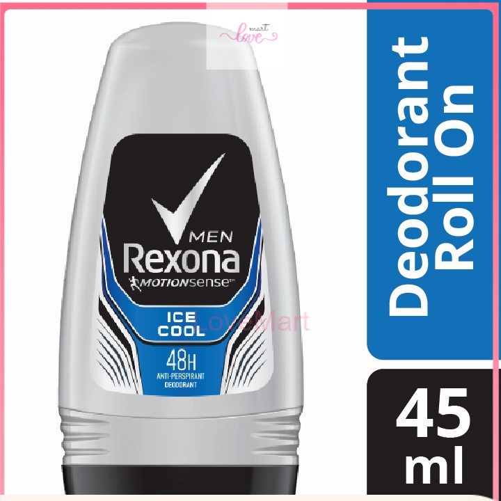 Jual Rexona Men Deodorant Deo Pria Roll On Ice Cool 45ml Anti Bakteri | Shopee Indonesia