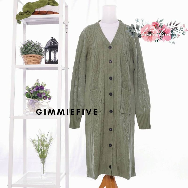 Jual LONG CARDY CABLE PASTEL/ OUTER WANITA/ CARDIGAN RAJUT | Shopee Indonesia