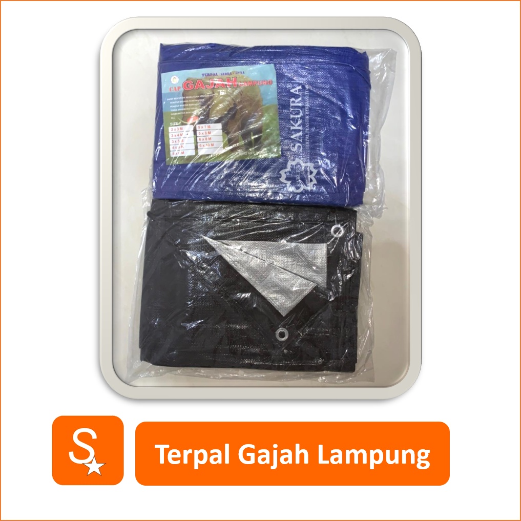 Jual Terpal Gajah Lampung 6x12 / Tenda Plastik 6 x 12 / Deklit Sakura ...