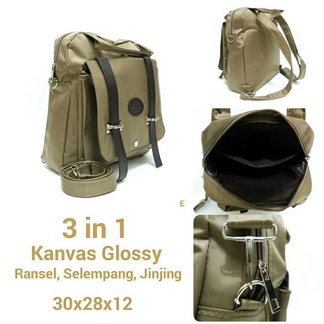 Jual Tas 3 in 1 Serbaguna untuk wanita Kerja kantor, kuliah, sekolah ...