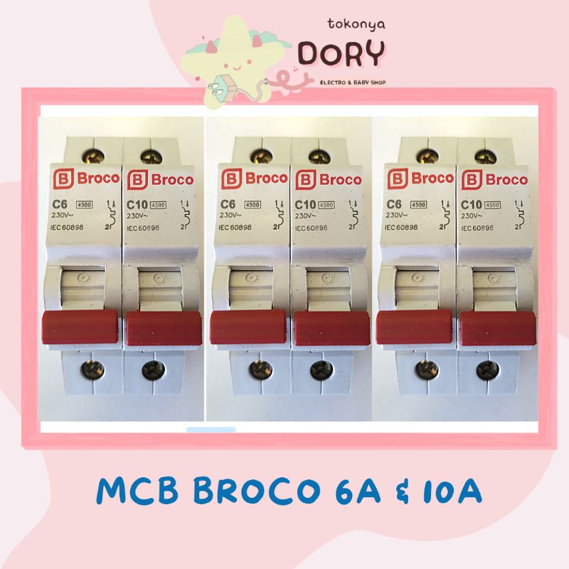 Jual MCB Broco 6 - 10 Ampere | Shopee Indonesia