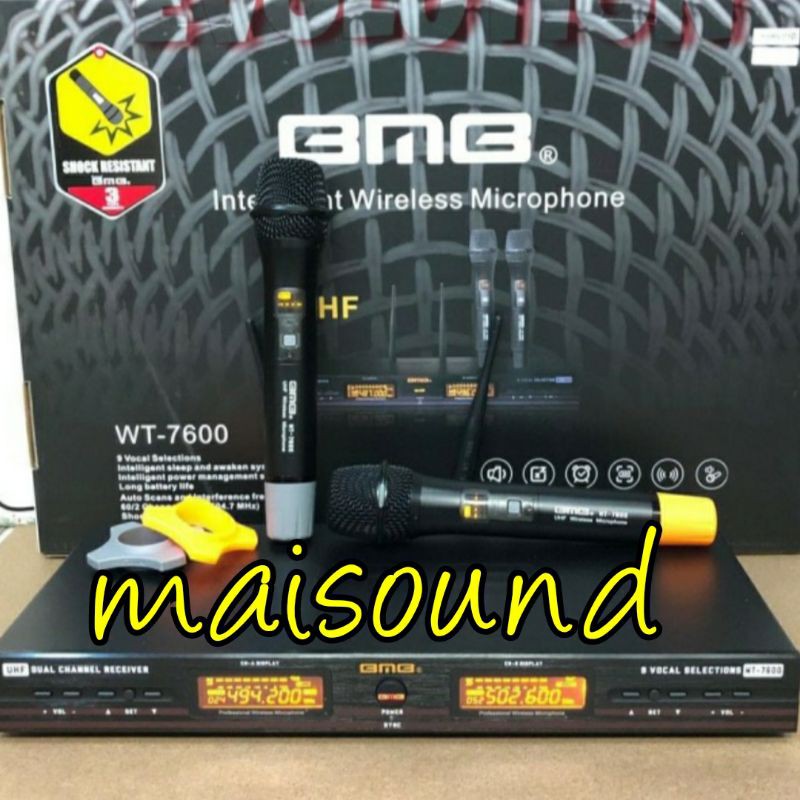 Jual MIC WIRELESS BMB WT 7600 HANDHELD MICROPHONE BMB WT7600 ORIGINAL ...