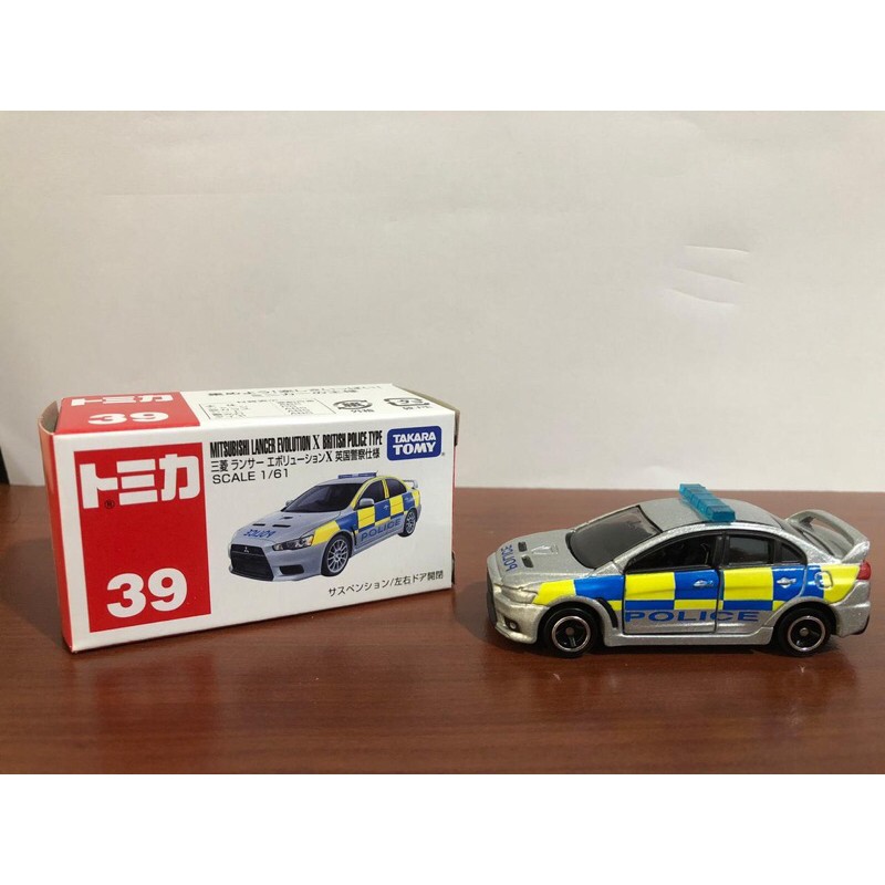 Jual Tomica Reg 039 Mitsubishi Lancer Evo British Police | Shopee Indonesia