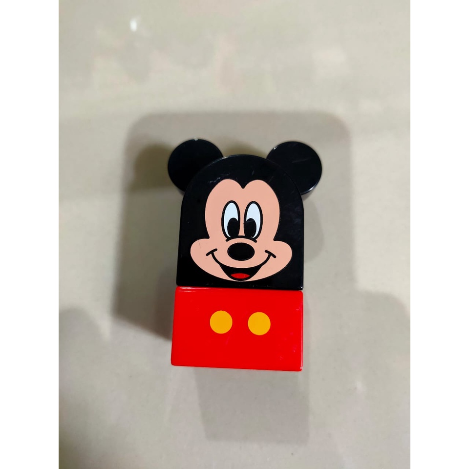 Jual Lego Duplo, Brick 2x2x2 Curved Top with Ears with Mickey Mouse ...