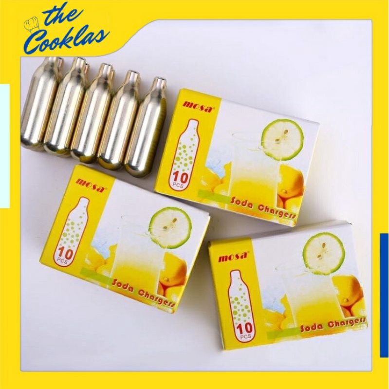 Jual MOSA Soda Charger CO2 Soda Maker isi 10pcs / kotak | Shopee Indonesia