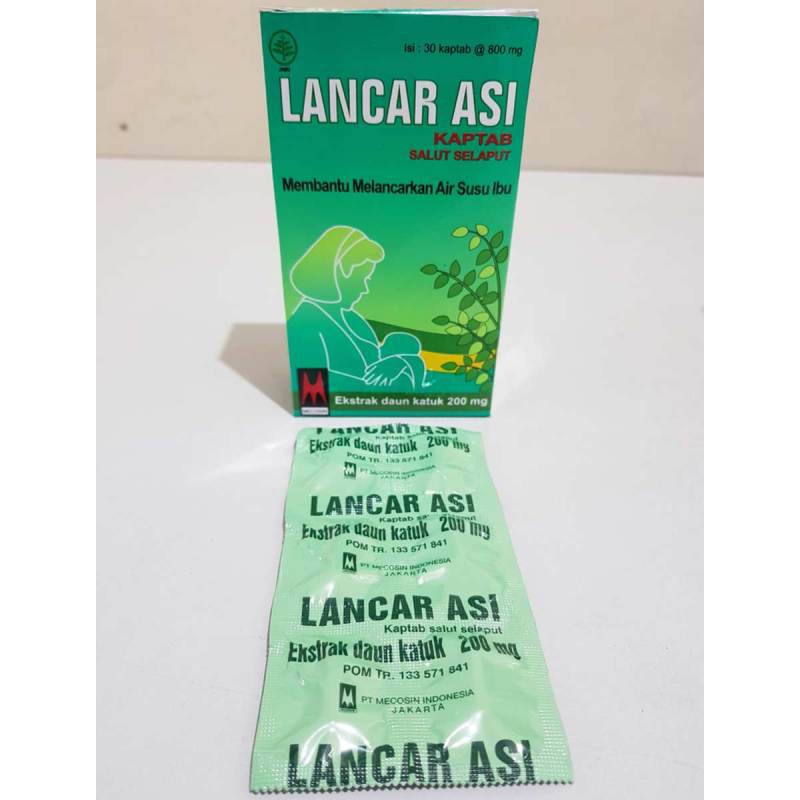 Jual Lancar Asi Dari Ekstrak Daun Katuk 200 Mg Pelancar Asi - Isi 30 Kaptab | Shopee Indonesia