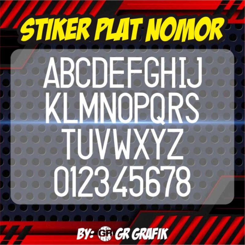 Jual STIKER PLAT NOMOR BIJIAN MURAH BISA SATUAN | Shopee Indonesia