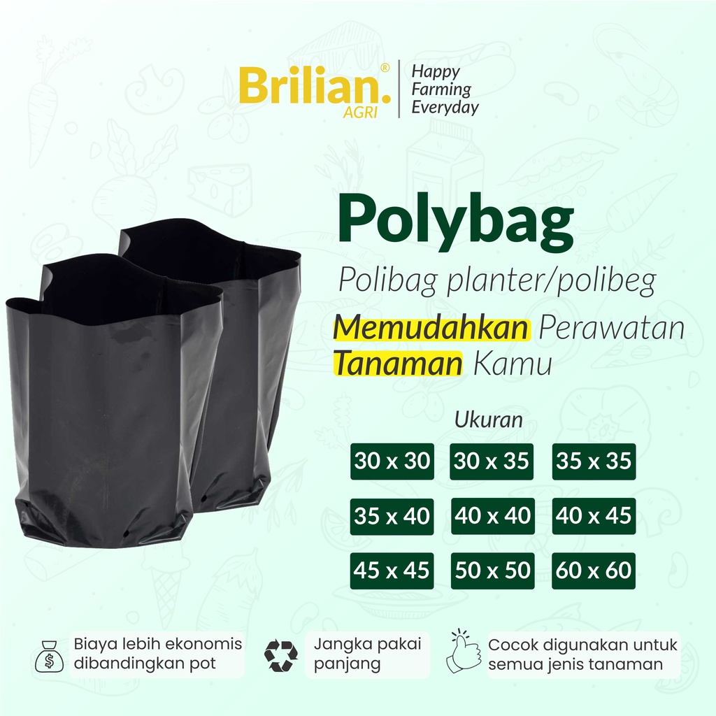 Jual Polibag Tanaman Polybag Hitam Ukuran 35cm x 40cm | Shopee Indonesia