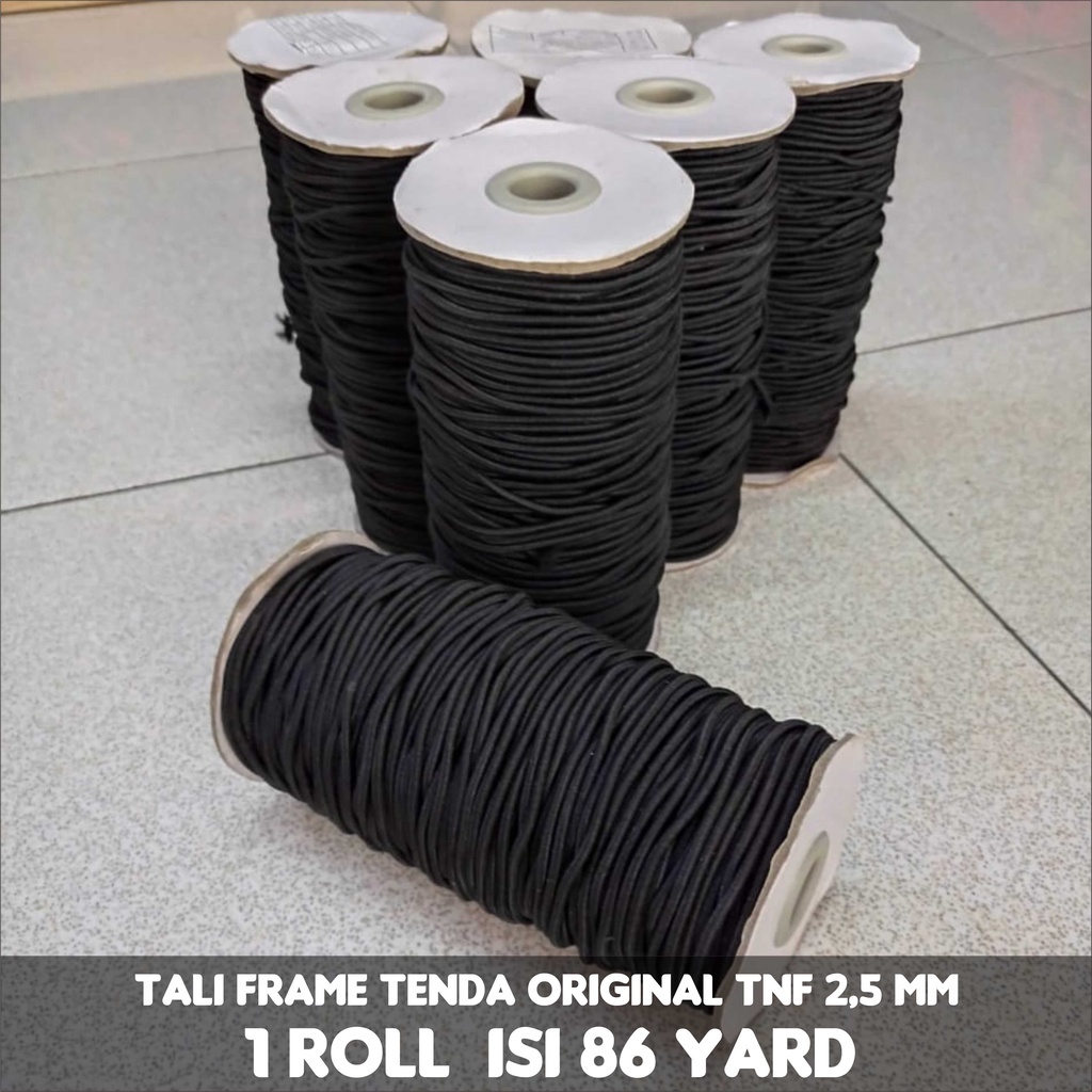 Jual TALI FRAME TENDA ELASTIS TALI ELASTIS RANGKA TENDA UKURAN 2.5MM ...
