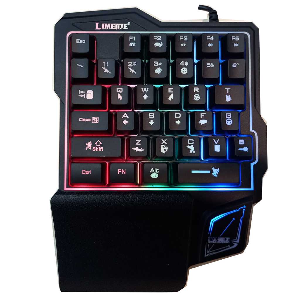 Jual Single Hand Gaming Keyboard RGB 35 Keys | Shopee Indonesia