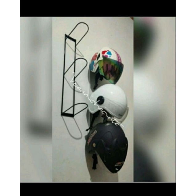 Jual rak helm gantung/rak helm besi gantung | Shopee Indonesia