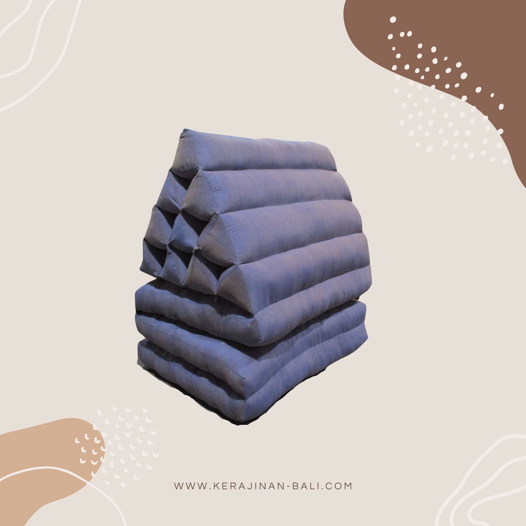 Jual Bantal Segitiga / Thailand Matras Full Kain Ikat Biru | Shopee ...