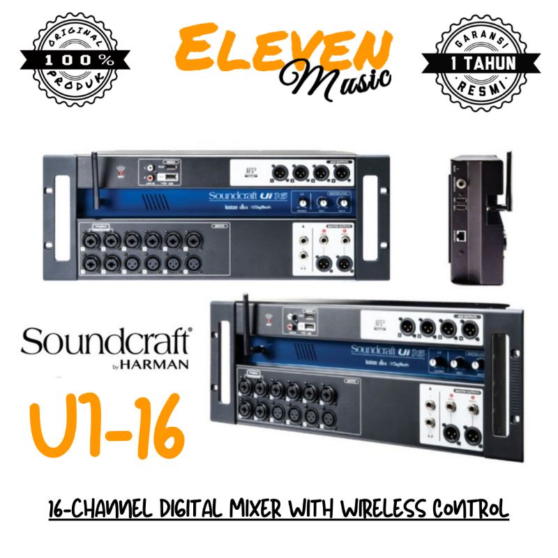 Jual Soundcraft Ui16 16 Channel Digital Mixer With Wireless Control ...