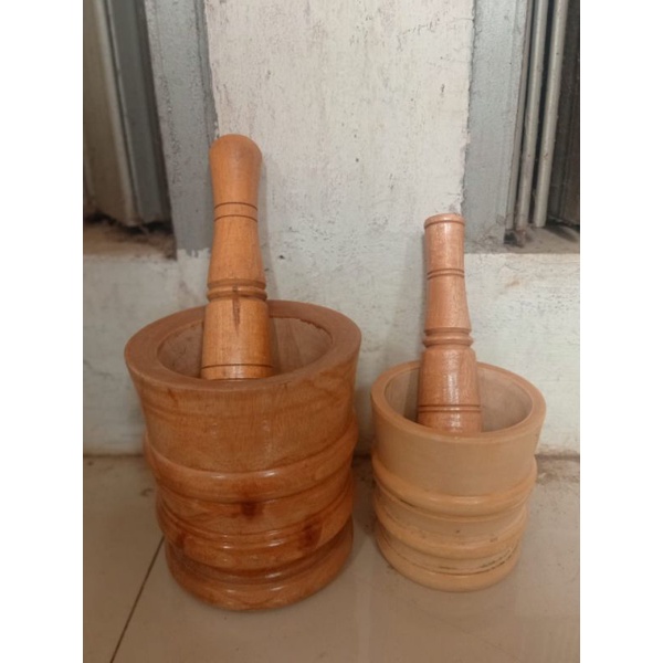 Jual Set Lumpang + Alu Lumpang Kayu | Shopee Indonesia