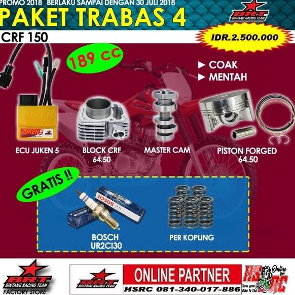 Jual Paket Bore Up Trabas Honda Crf 150 New Megapro Verza Enduro Grasstra | Shopee Indonesia