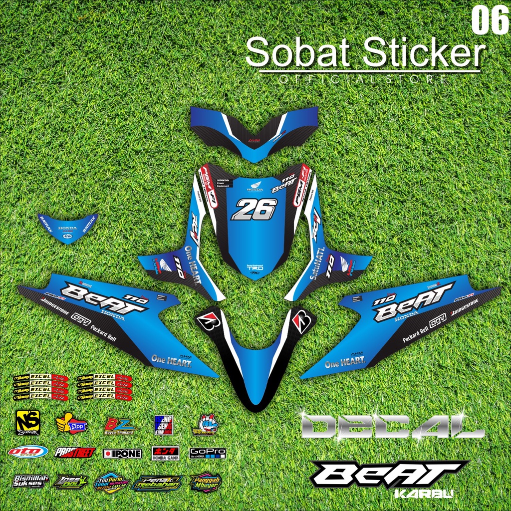 Jual Decal Stiker Fullbody Beat Karbu 2008 2009 2010 2011 2012 Variasi ...