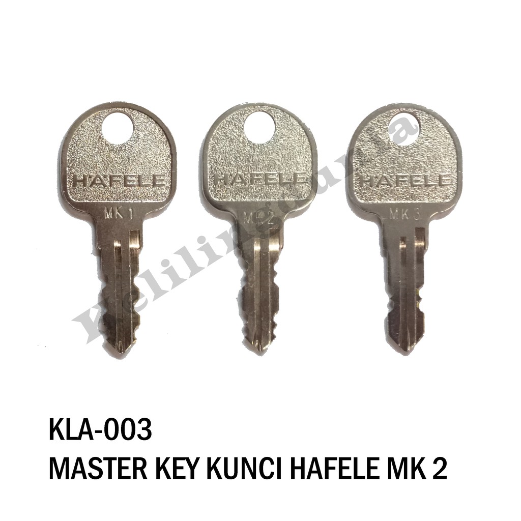 Jual Anak Kunci Laci Hafele SYMO-3000 Master Key Lemari Asli MK1 MK2 MK3 | Shopee Indonesia