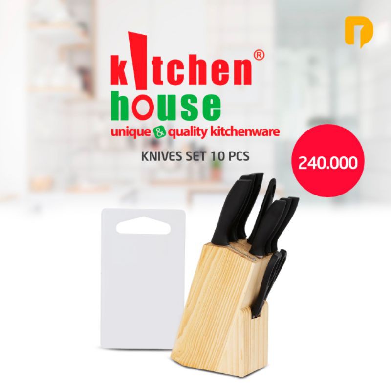 Jual Pisau Gunting Stainless Kitchen Knife Chef Dapur House Knives Set ...