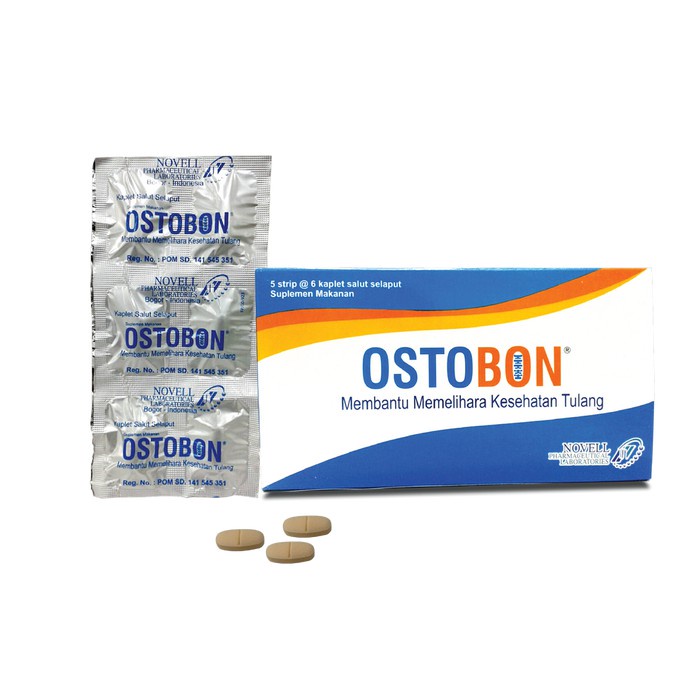 Jual Ostobon 30's Kaplet Novell / Kalsium / Vitamin D3 / Vitamin ...
