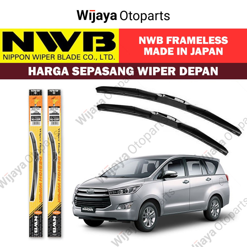 Jual Wiper Blade Depan Innova Reborn NWB Frameless Japan 26/16 | Shopee Indonesia