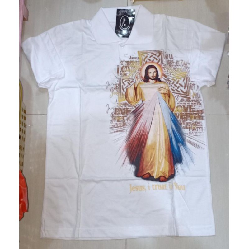 Jual Kaos Kerah Oblong Rohani Kerah Gambar Yesus Kerahiman - Kaos ...