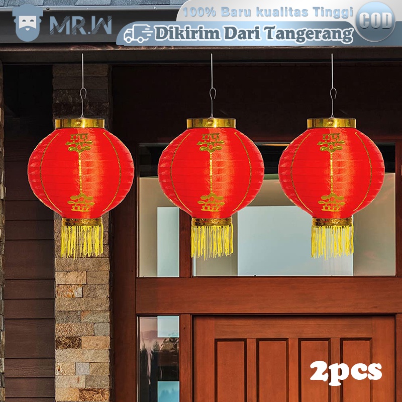 Jual 10inch 25cm Lampu Lampion Imlek 2pcs Merah Dekorasi Imlek Lampu ...