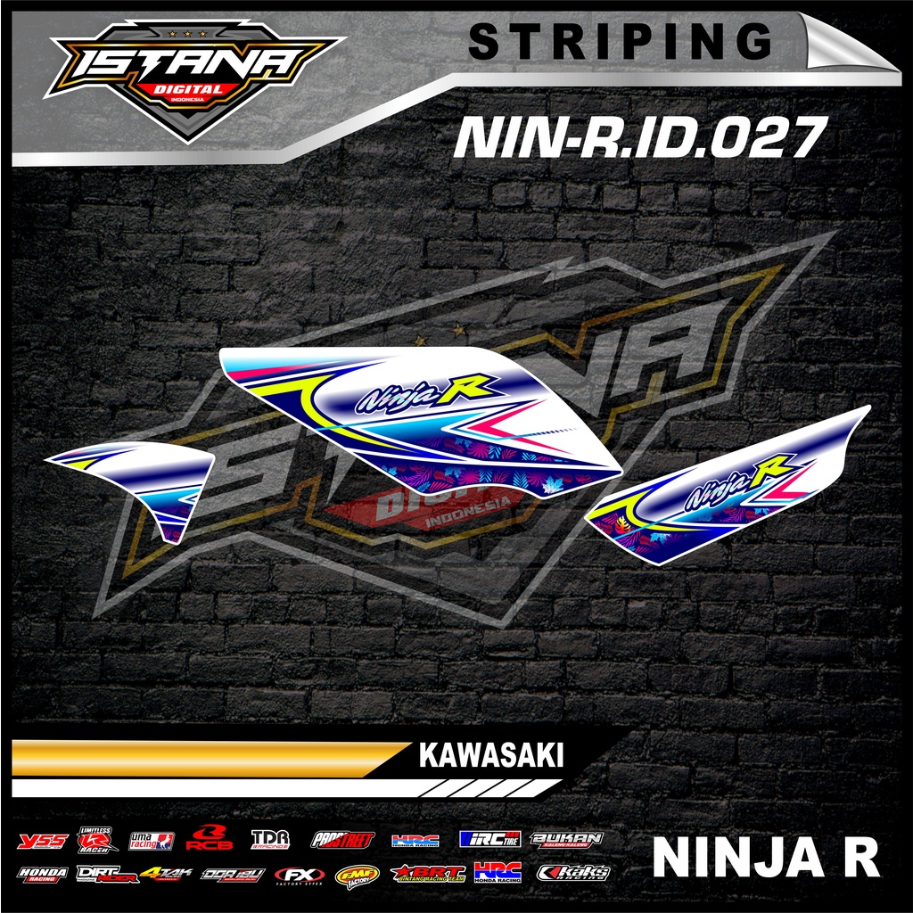 Jual Sticker Striping Motor NINJA R - Striping Variasi Motor NINJA R ...